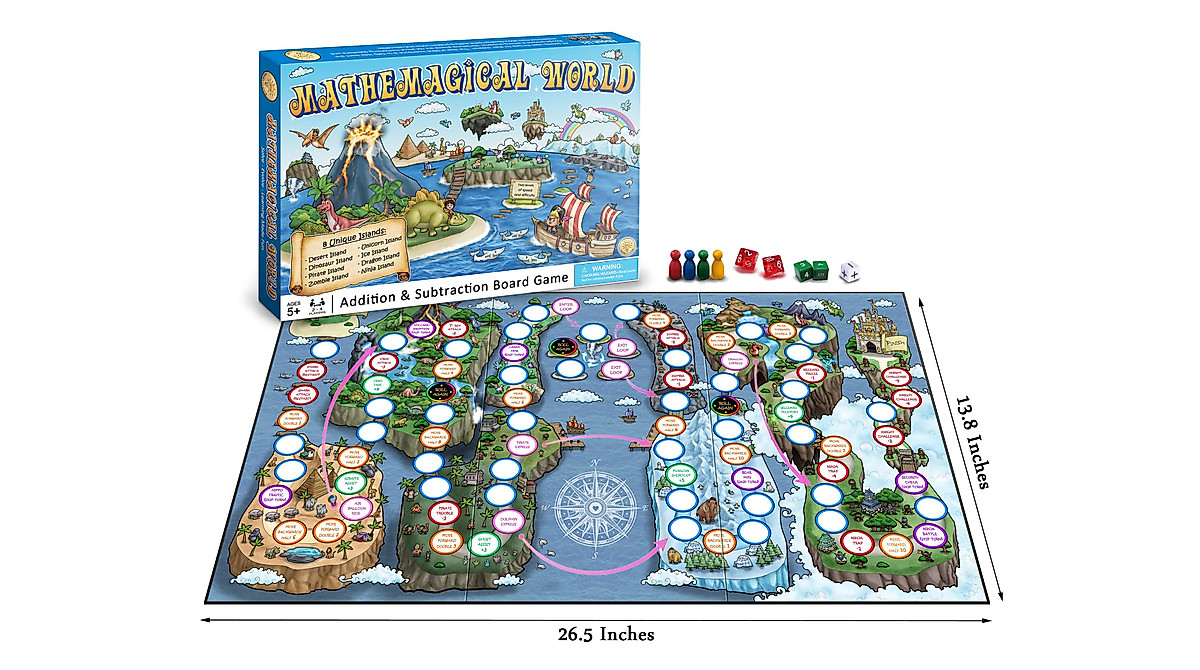Mathemagical World Math Game for Kids Ages 5+ | Fun Addition & Subtraction