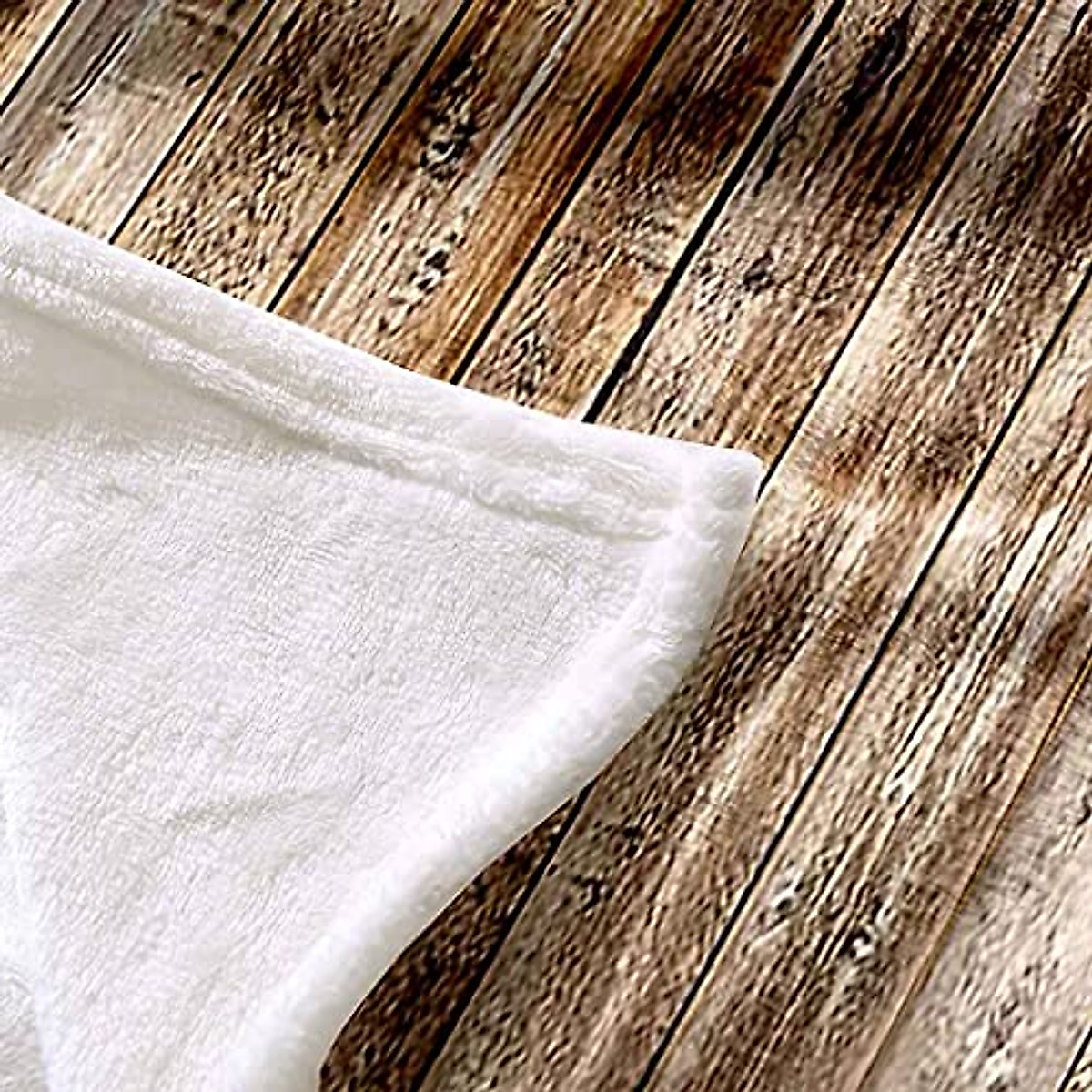 DALEM Soft Fleece Throw Blanket - Fluffy Microfiber Solid Blankets for Bed and Couch Double/Single Size - 59X79Inch Wooden Door Printed Flannel Blanket for Bed, Couch and Sofa