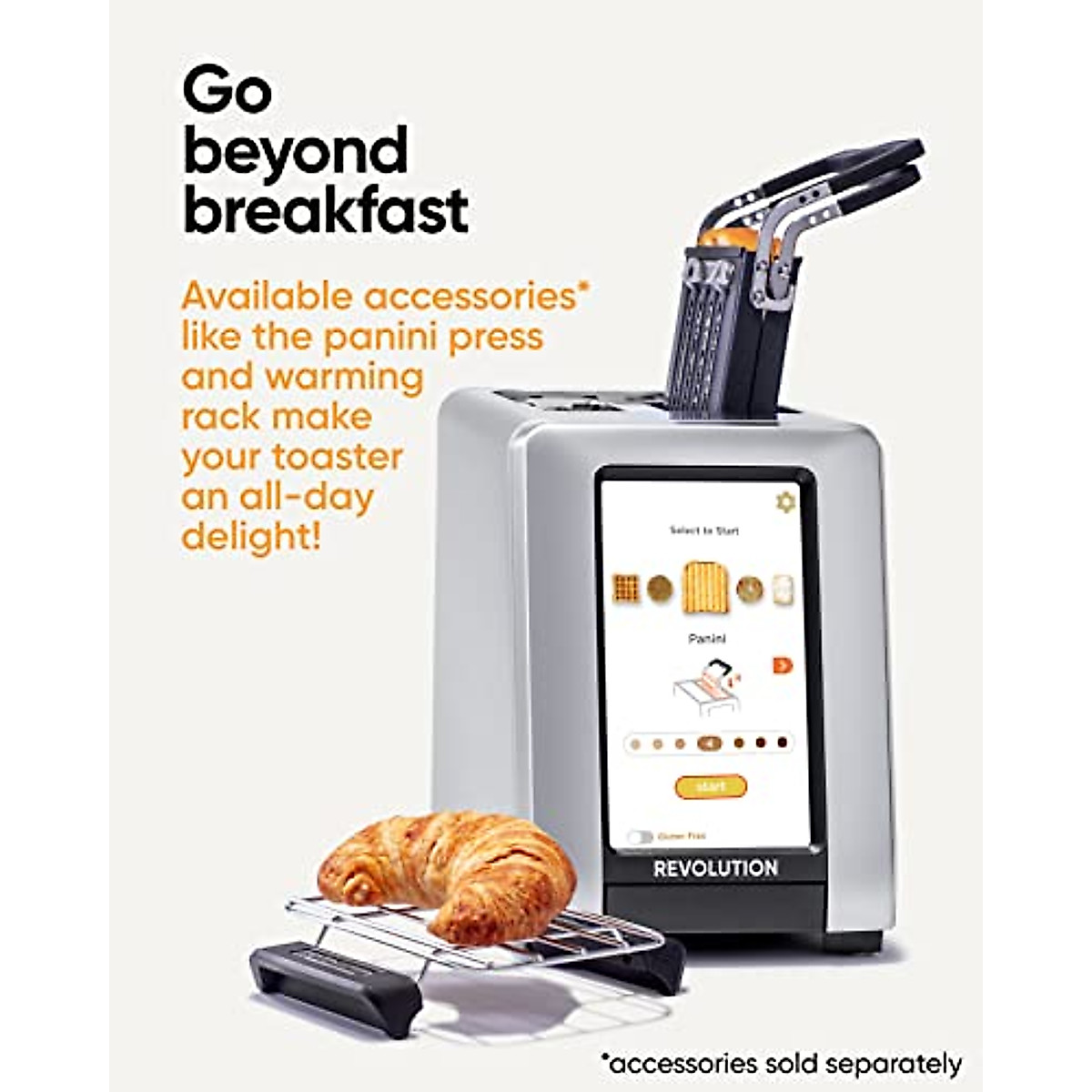 Revolution InstaGLO R270 Touchscreen Toaster - Premium 2-Slice Design