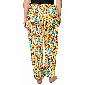 Disney Womens Lounge Pants Pajama Bottoms AOP Plus Size (Pooh & Friends, 5X)