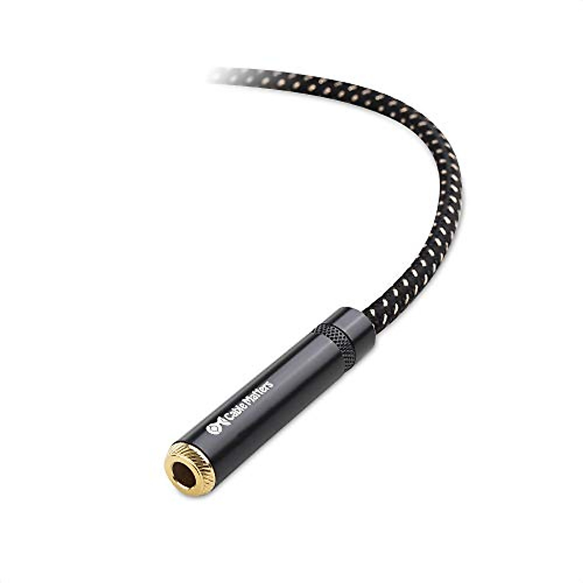 Cable Matters Braided 1/4 Inch Extension Cable 6 ft (1/4 TRS to 1/4 Inch Male to Female Cable)