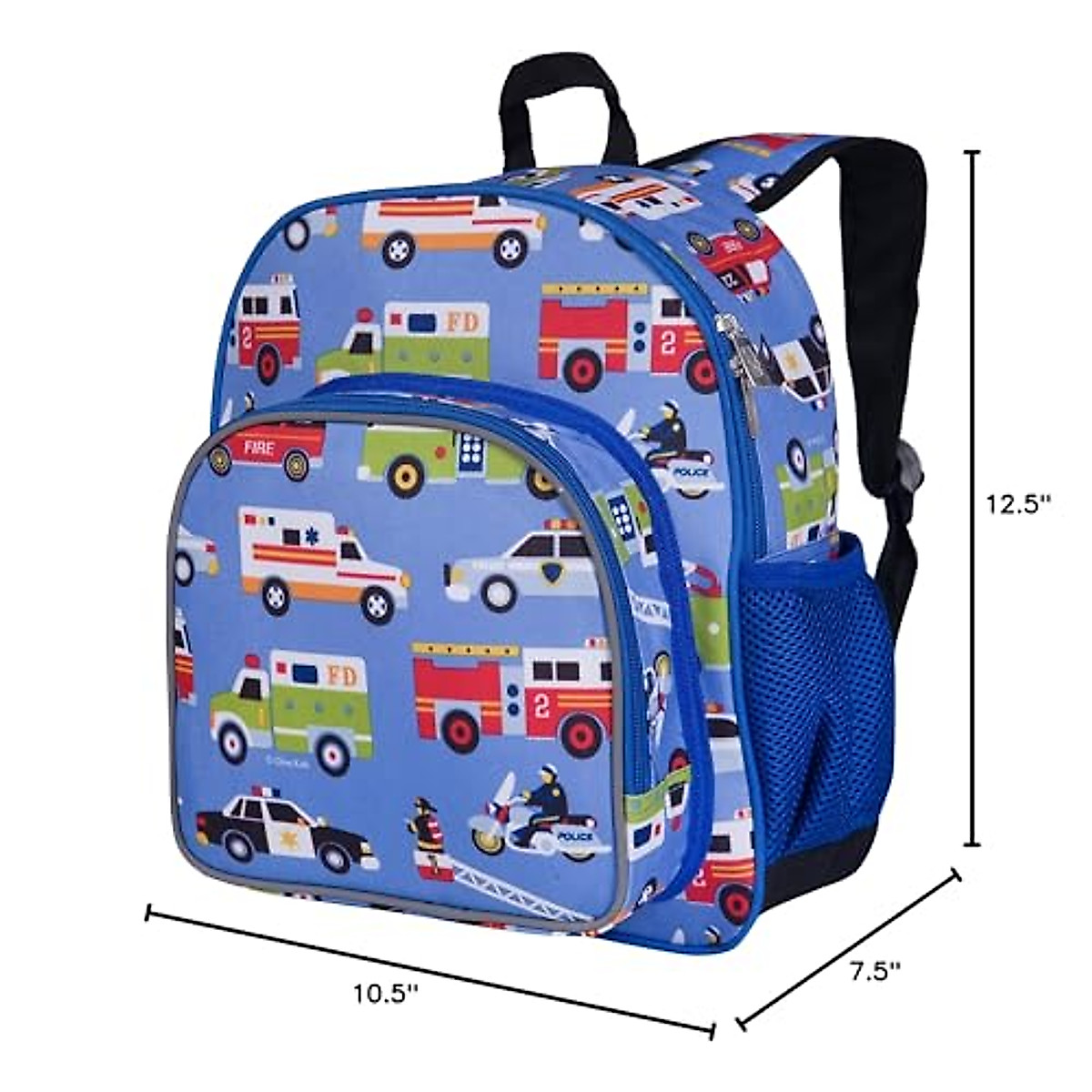 Wildkin 12-Inch Kids Backpack for Boys & Girls, Perfect for Daycare and Preschool, Toddler Bags Features Padded Back & Adjustable Strap, Ideal for School & Travel Backpacks (Heroes)