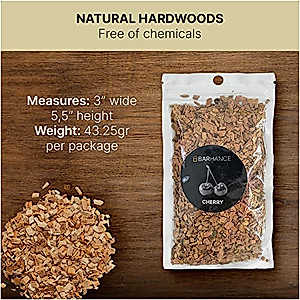 Cocktail Smoker Wood Chips by Barhance - Oak, Pecan, Cherry, Apple Wood Chips for Smoking Cocktail - Smoking Wood Chips for Whiskey, Bourbon, Cocktails - Wood Chips for SMoker - Gift for Bartenders