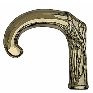 R S E Solid Brass Handle Trunk Beautiful Handle Cane for Wooden Walking Stick Shaft