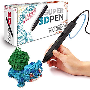 MYNT3D Super 3D Pen and Mat Kit ‚Äì Draw in 3D Using ABS and PLA Filaments