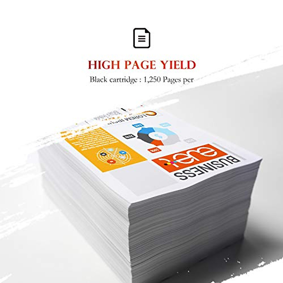 ejet Compatible Ink Cartridge Replacement for HP 920XL 920 XL to use with 6500a 6500 7500a 6000 7500 7000 E709 E710 Plus Printer (2 Large Black)