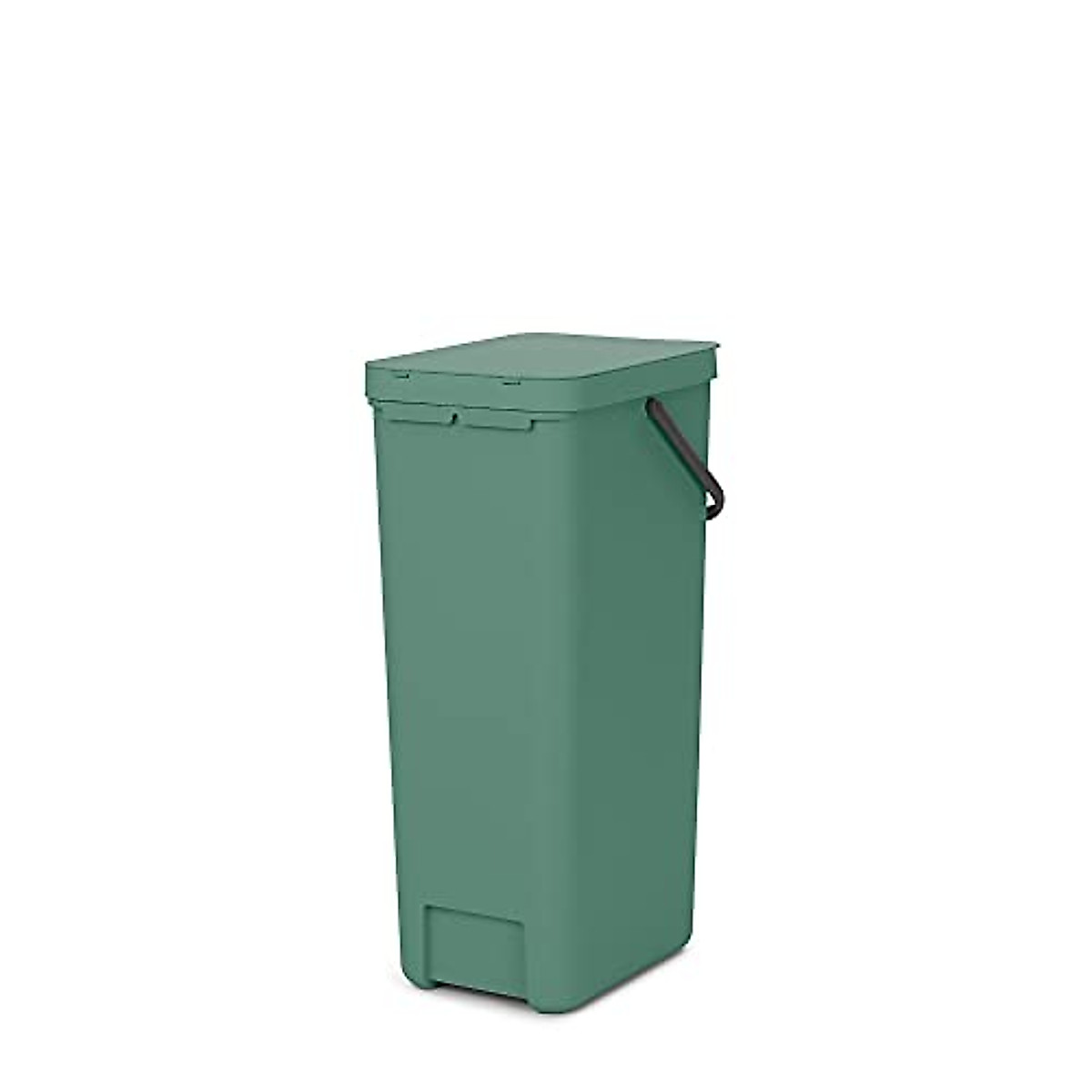 Brabantia Sort & Go Kitchen Recycling/Garbage Trash Can (10.6 Gal/Fir Green) Large Refuse Organiser with Handle & Removable Lid, Easy Clean, PerfectFit Bags Included