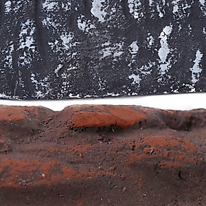 Gas Fireplace Logs Set of Ceramic Wood Logs. Use in Indoor, Gas Inserts, Vented, Electric, or Outdoor Fireplaces & Fire Pits. Realistic Clean Burning Accessories 8PCS