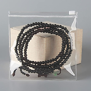 30 Self Seal PVC Pack Zipper Lock Bags,Clear Jewelry Anti Oxidation Bag Clarity Tarnish Prevention,Small Sealed Bag,Resealable packaging or Storage Accessories, Cable Organizer Bag(15x18cm/ 6x7inch)