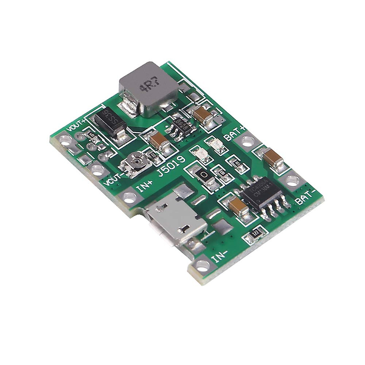AITRIP 6PCS 2A USB 18650 Lithium Li-ion Battery Charger Module Boost 3.7V to 5V 9V 12V Adjustable DC-DC Step Up Boost Module TP4056 DIY Kit Parts