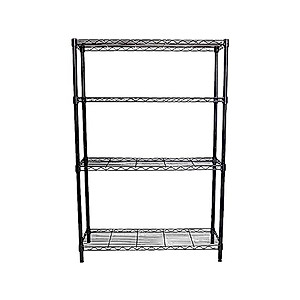 Whalen 990491 4-Shelf Wire Unit 36-Inch W Black (Ws143654-4B)