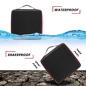 Risou Knife Display Case for Butterfly Knife, Folding Knives, Knives Displaying Storage Box and Carrying Organizer Holds up to 69 Knife for Survival, Tactical, Outdoor, EDC Mini Knife (Only Case)