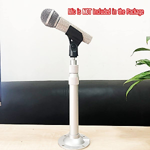 RhymKawa B58 Silver Mic Handle Sleeve Replacement Fit for Most Wired Vocal Microphones and SM58LC, Beta 58A, Rhinestones Cover Shining on Tours & TV Shows (MIC NOT Included)