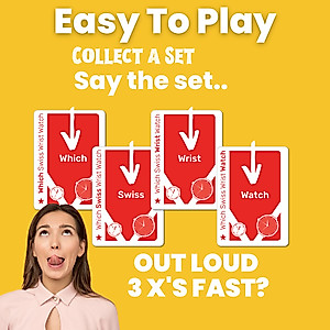 Really?! Tricky Tetra Tongue Twisters - Go Fish with A Twist, Hilarious Family Party Speech & Memory Card Game, Ages 8+