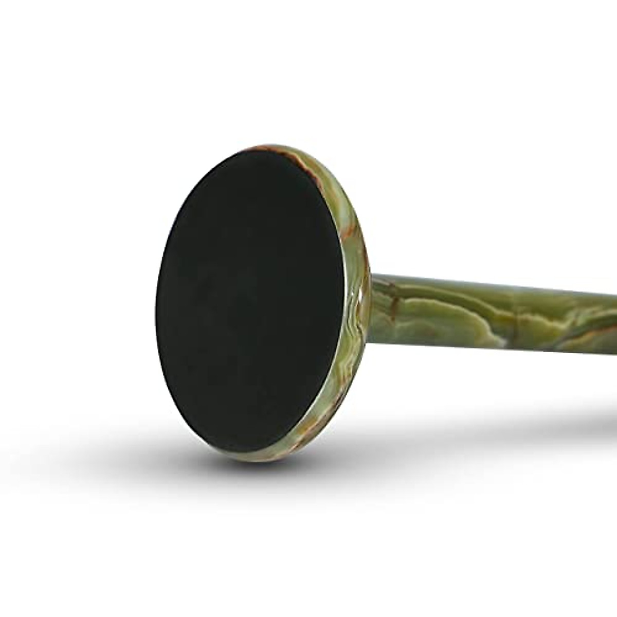 TheWolfard Luxury Handmade Calcite Crystal Paper Towel Holder Stand for Kitchen Countertop, Dining Table, Cabinet, Bathrooms & Housewarming Gifts and Healing Stone, WhitanBrown, 12.5x6x6 (PTH2021)