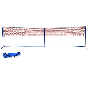 BenefitUSA Portable Badminton Net Volleyball Tennis Net w Stand for Family Sport (20ft)