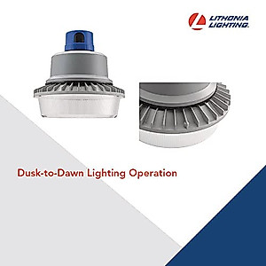 Outdoor BGR P2 LED Dusk-to-Dawn Security Light in Grey 4000k