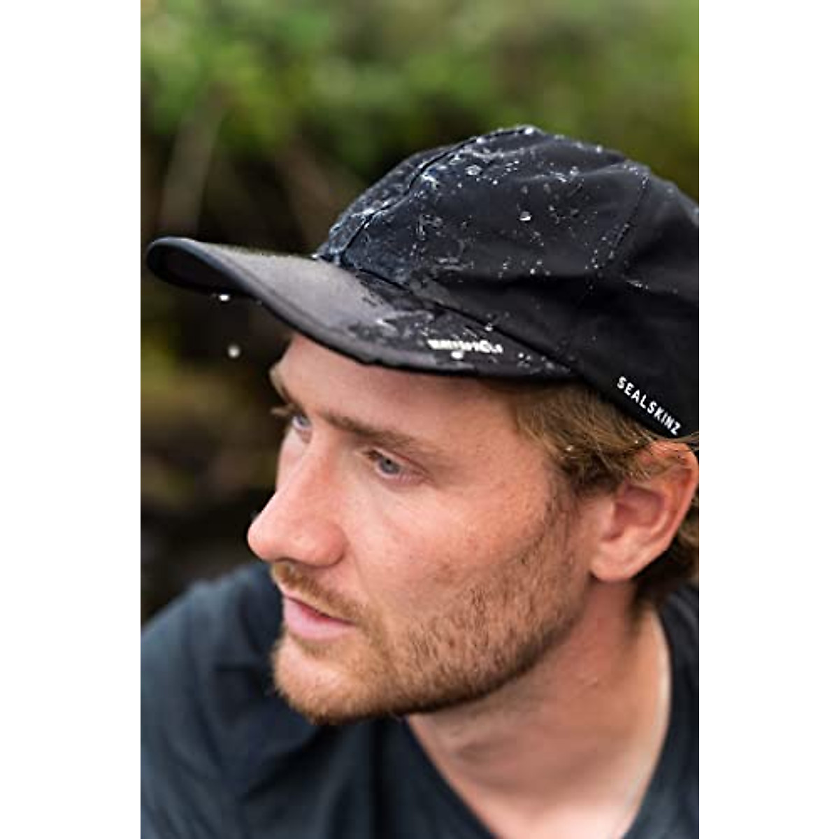 SEALSKINZ | Langham | Waterproof Unisex All Weather Running Cap Hat | Suitable for Outdoor Activities | One Size, Black, V1