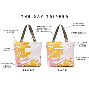 ALOHA Collection Tropics Day Tripper Tote in Starburst | Lightweight, Packable, and Splash-Proof Beach Tote Bag | Easy to Clean