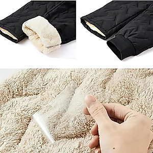 Dododz - Dododz Unisex Fleece Trousers,Unisex Fleece Jogging Bottoms,Men Winter Warm Waterproof Lightweight Sweatpants (Black-Jogging,XXL)