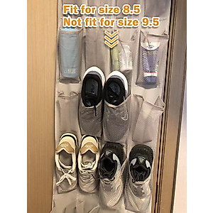 Amazon Basics 24-Pocket Over-the-Door Hanging Medium-Size Shoe Organizer