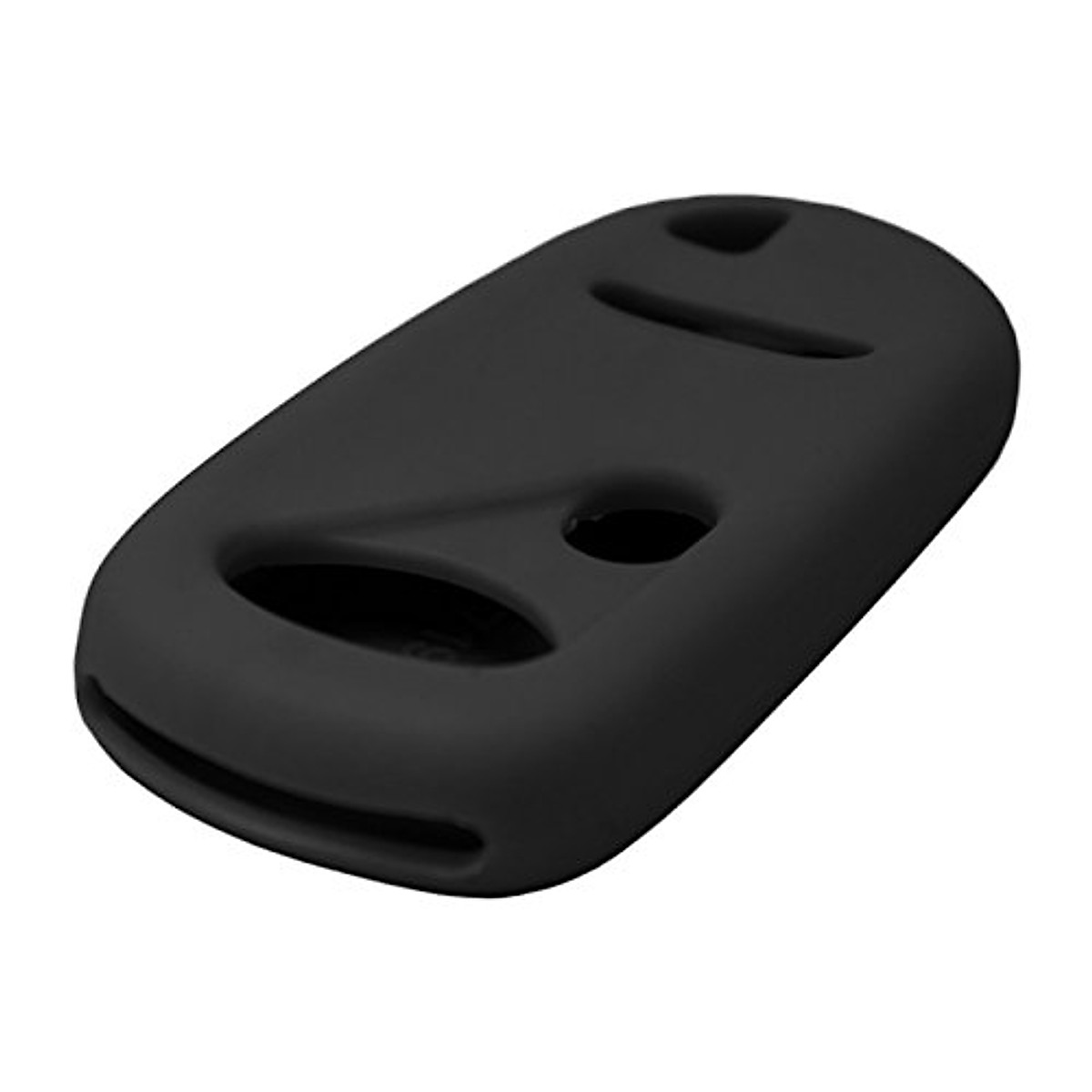 Keyless2Go Replacement for New Silicone Cover Protective Case for Honda 3 Button Remote Key Fob - Black