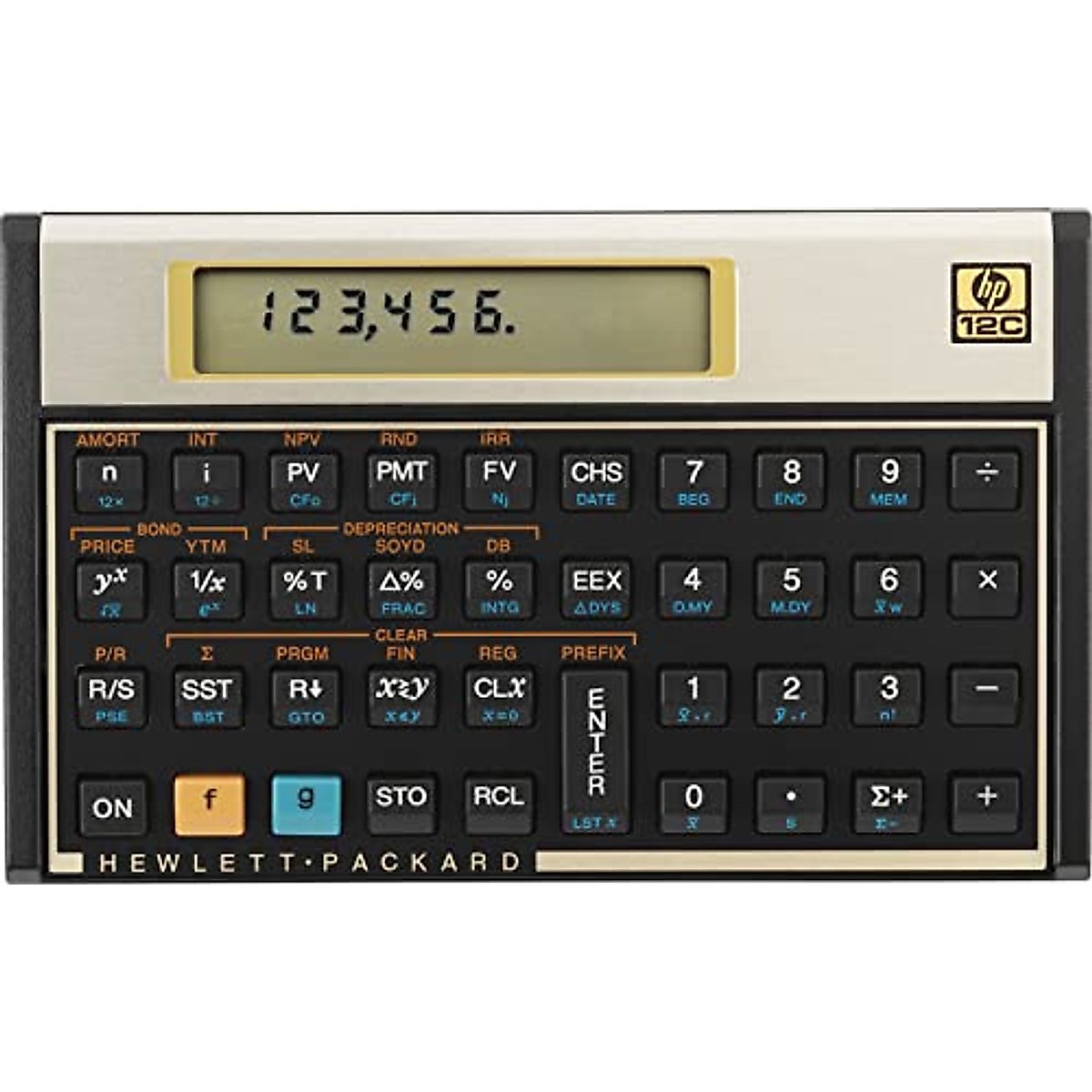 HP 12C Financial Calculator, 120 Functions, 5 x 3-1/8, 10-Digit LCD