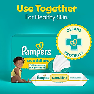 Diapers Size 4, 150 Count - Pampers Swaddlers Disposable Baby Diapers (Packaging & Prints May Vary)