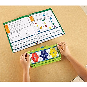hand2mind VersaTiles Reading Practice Take Along Set for Fourth Grade, Self-Check Workbook, Homeschooling Games, Case Included, Homeschool Curriculum, 4th Grade Reading Workbooks, Homeshool Supplies