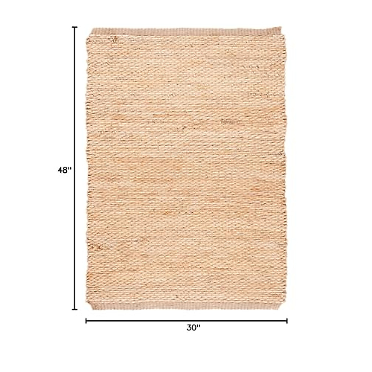 SAFAVIEH Natural Fiber Collection Accent Rug - 2'6" x 4', Natural, Handmade Jute, Ideal for High Traffic Areas in Entryway, Living Room, Bedroom (NF459A)