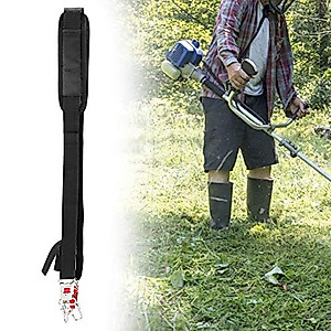 TOPINCN Strimmer Shoulder Harness Strap, Nylon Brush Cutter Trimmer Single Brush Cutter Easy Release Adjusted Shoulder Strap Garden Lawn