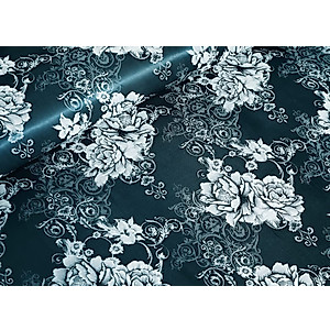 Megsv Luxury Jacquard Soft Bedding Set,Duvet Cover with Pillowcases NO Comforter (Twin, Green)