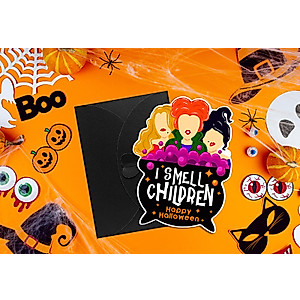 SICOHOME Halloween Party Invitations - 12pcs 5"x7" Halloween Birthday Invitations with Envelopes for Kids Adult Baby Shower Halloween Greeting Cards Hocus Pocus Invitations Party Favors Supplies