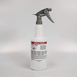 Pre-Labeled GHS Spray Bottles - Isopropyl Alcohol 70% - 16oz (Supplied Empty)