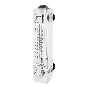 BNYZWOT LZT M-15 0.2-2GPM 1-7LPM Water Flow Meter Panel Mount Type Flowmeters