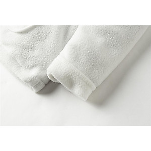 Mud Kingdom Baby Girls Jacket Fleece Turn-down Collar Button Up White 6 Months