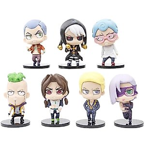 ToysClubUS Set of 7 Pcs of JoJo's Bizarre Adventure: Golden Wind The Hitman Team/Execution Squad/La Squadra Esecuzioni Action Figure