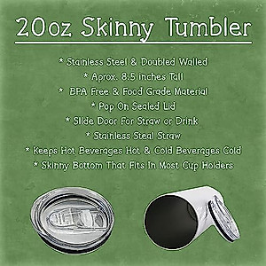 Generic Gram-my #3 20oz Stainless Steel Tumbler, Slide Door Lid & Straw Included, Flowers, Mother's Day, Gift, Great For Keeping Drink Cold or Hot, Design You Choose