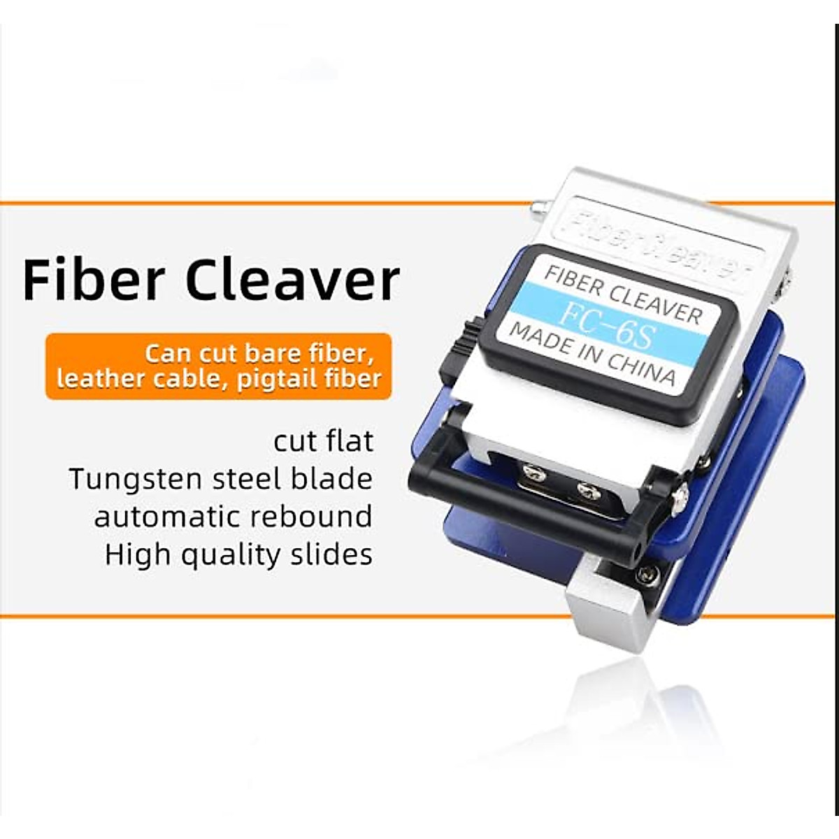 Wokyo FTTH Fiber Optic Termination Tool Kit, Fiber Optical Cable Cold Connection Tool Kit w/FC-6S Fiber Cleaver 10mW Visual Fault Locator Optical Power Meter for CATV Engineering