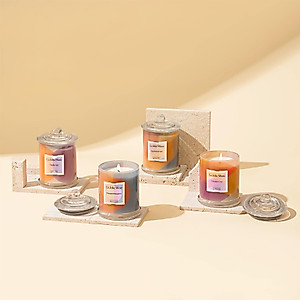 LA JOLIE MUSE Pumpkin Candles, Fall Scented Candle, Pumpkin Chai Candles, Luxury Candle Women Gifts, Natural Soy Wax, 75 Hours Long Burning Time, Autumn Home Candle Gift