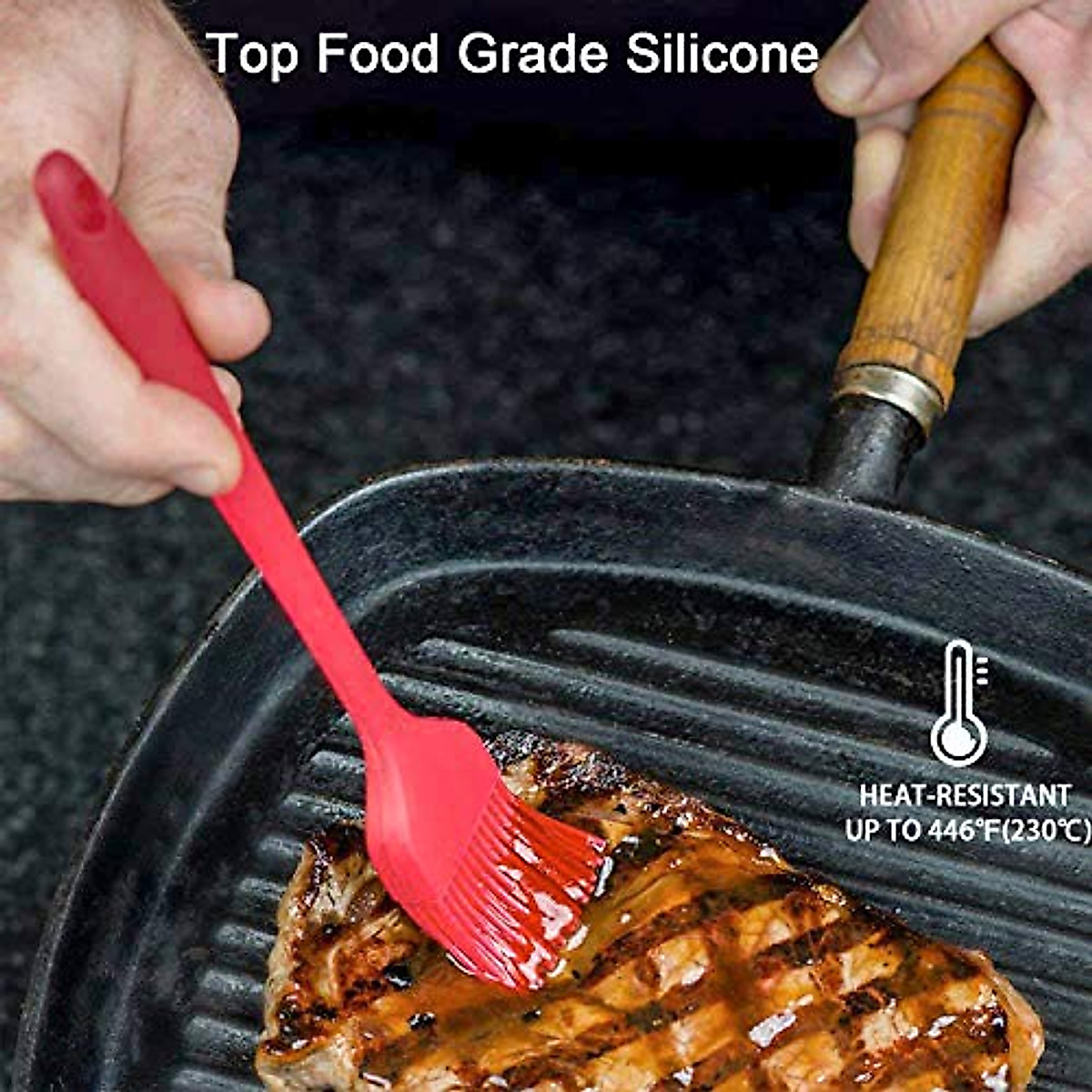 300 PCS Parchment Paper Sheets - OAMCEG 12x16 Inch No Chemical Non-Stick Unbleached Pre-Cut Parchment Paper with a Silicone Brush, for Baking Grilling Air Fryer Steaming Bread Cup Cake Cookie