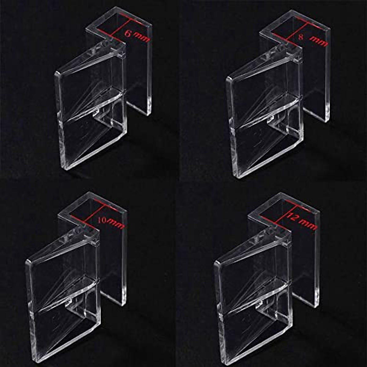 Clamp Support Holders Replacement Pet Parts Fish Tank Aquatic Pet Supplies Acrylic Clips Aquariums Lid Support Glass Cover Holders(6mm)