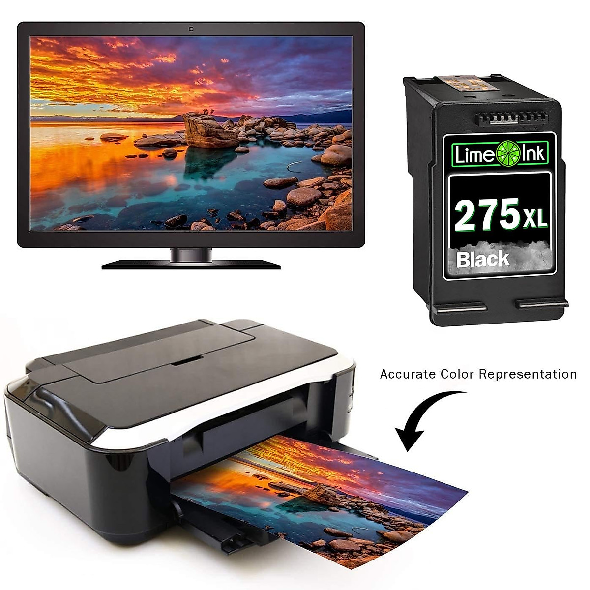 Limeink Remanufactured Ink Cartridge Replacement for Canon 275 Ink Cartridge 275xl for Canon PG-275 Black Ink Cartridge for Canon 275xl Black Ink Cartridge for Canon 275 XL Black Ink Cartridge