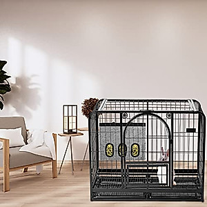 Guinea Pig Hay Bag Rabbit Feeding Bag, Rabbit Hay Feeder, 3 Holes Small Animal Hay Feeder Bag Hanging Feeder Bag Storage Strap for Chinchilla Hamster Rabbit Guinea Pig Small Pets (Grey)