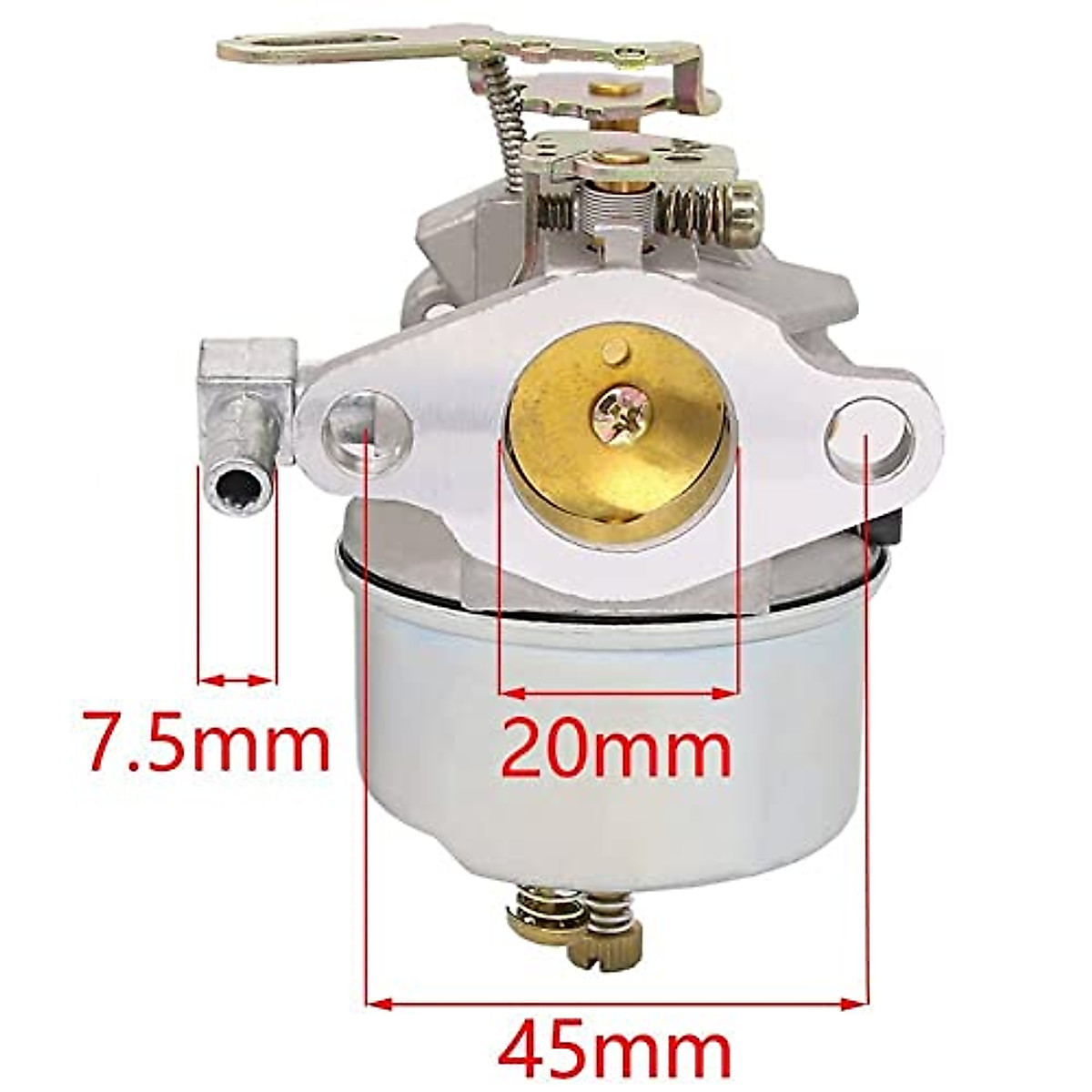 LOLUZ 632113A Carburetor Compatible with Tecumseh 632113 HS40 HSSK40 Engines MFG 1427 Compatible with Oregon 50-662 Grass Tool Carb Lawn Mower Garden(2PCS)