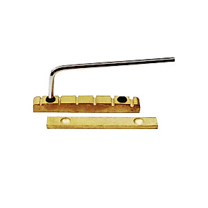 Guyker 43mm Adjustable Guitar Nut - Bell Brass Nut (43 x 5mm) Split Regulation Replacement Parts Compatible with Gibson Les Paul LP Style Guitar