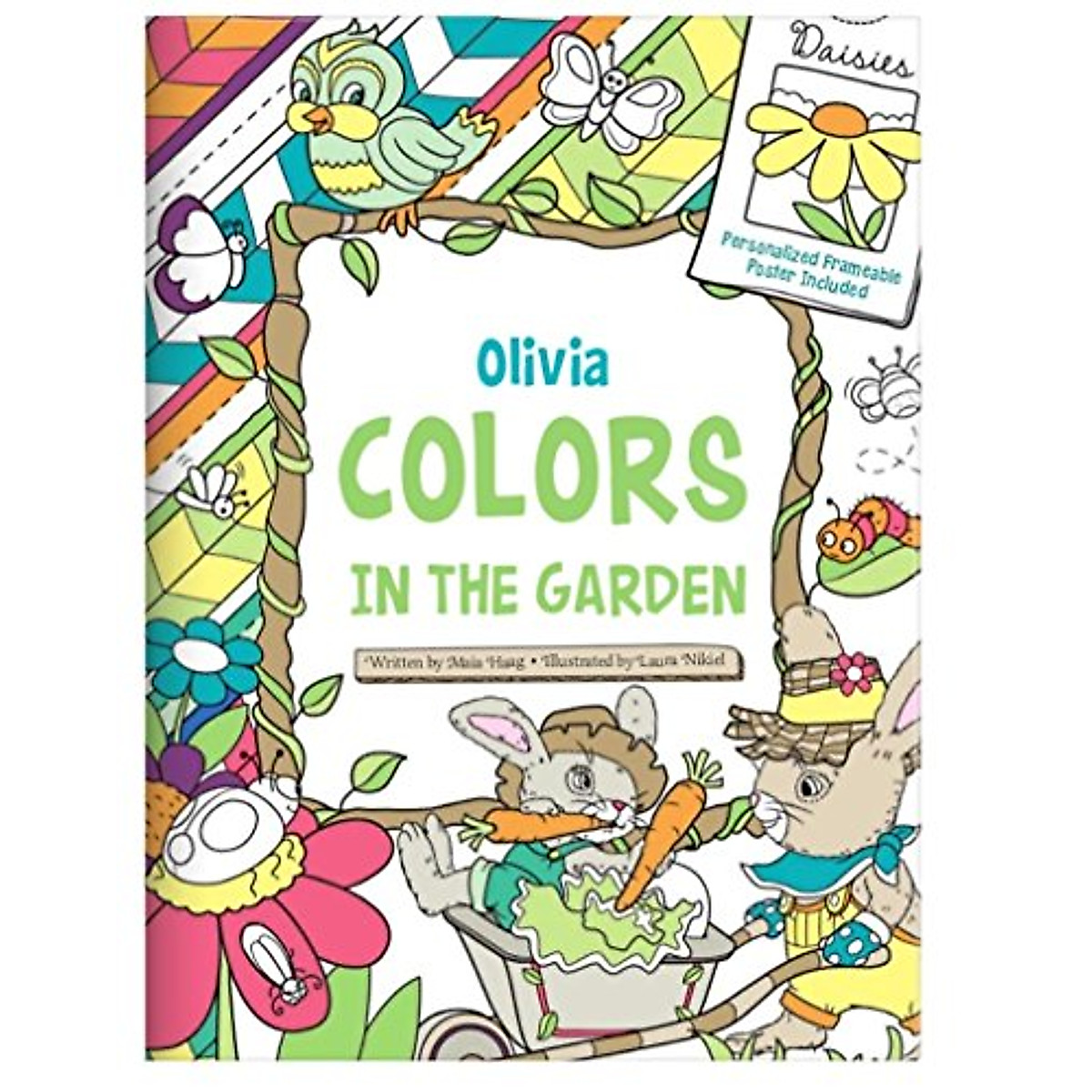 Personalized Coloring & Activity Book for Kids with Sticker Sheet - I See Me! (Garden)