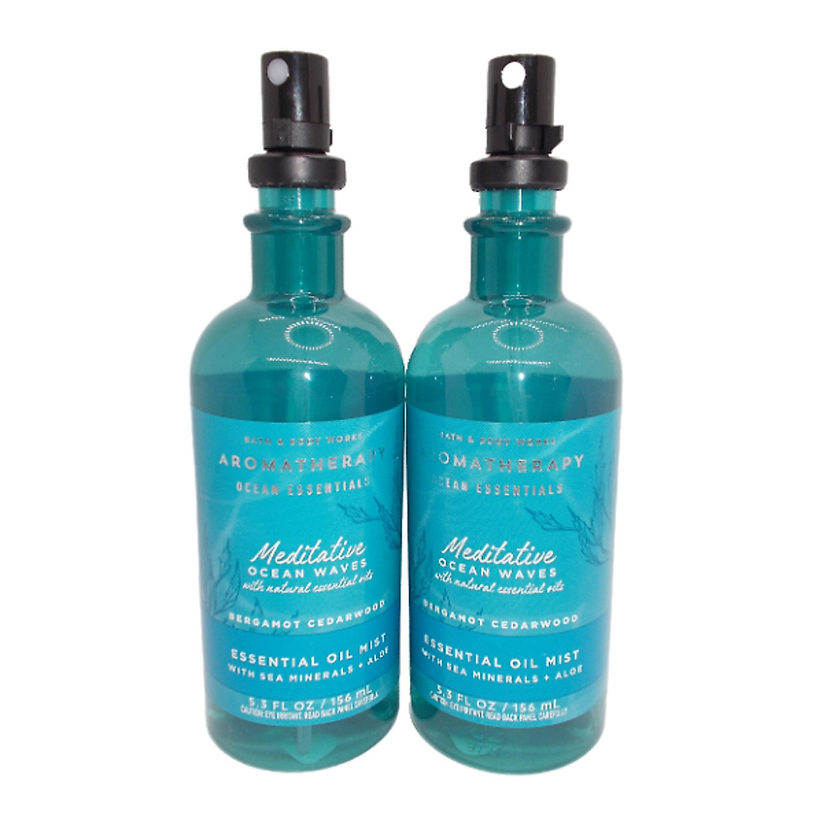 Bath and Body Works Ocean Waves Bergamot Cedarwood Essential Oil Mist Set
