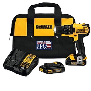 DeWalt DCD780C2 20V Li-ion Compact Drill/Driver Kit, full size