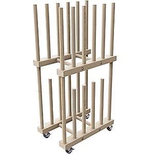 UNZERO Art Storage Rack, Art Canvas Storage Stand, Art Drying Rack, Art Storage with Handle & Caster Wheels for Drawing Board, Panel, Paper Pad for Art Studios, Artworks, Gallery